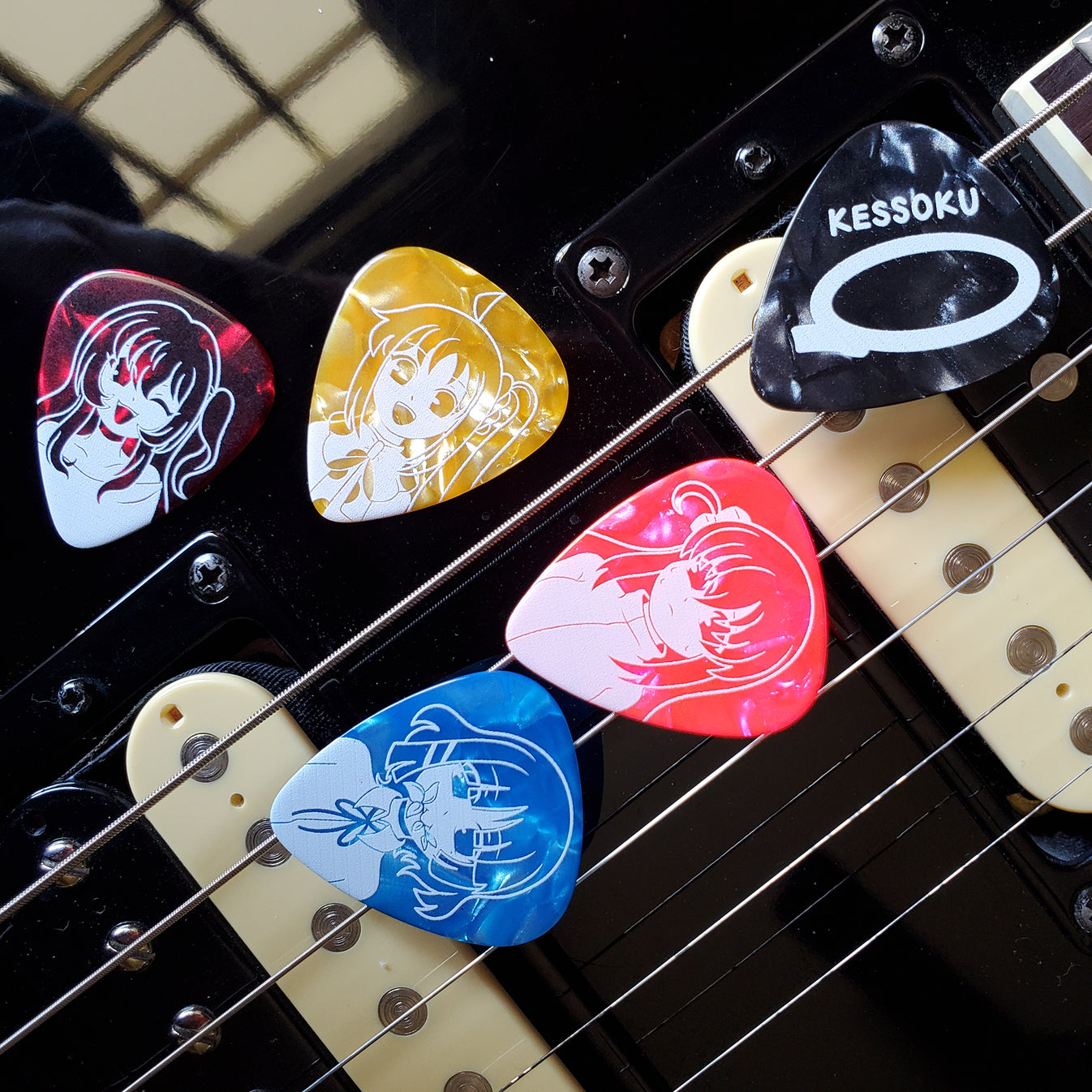 Bocchi The Pick! celluloid guitar picks || Bocchi The Rock! – Kittygorian