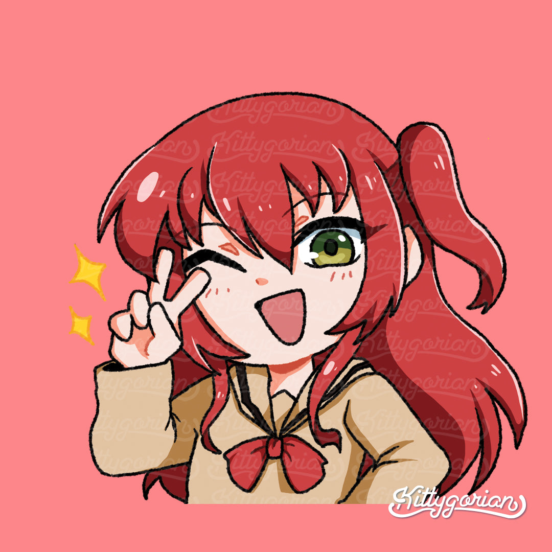 Kita Ikuyo decal || Bocchi the Rock! – Kittygorian